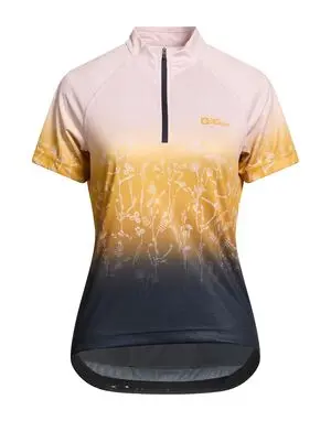 JACK WOLFSKIN Floral Print Short Sleeve Polyester Athletic T-shirt