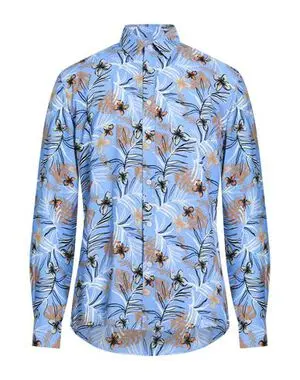 DANIELE ALESSANDRINI Shirt Size Viscose - Blue