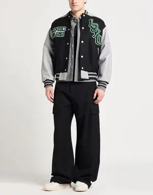 Kenzo Wool Blend Varsity Jacket - Black
