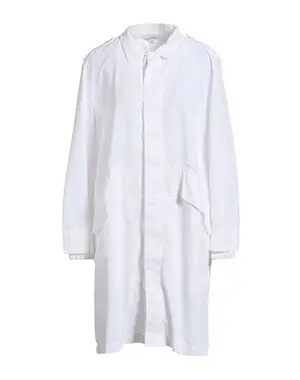 Crossley Polyamide Overcoat & Trench Coat - White