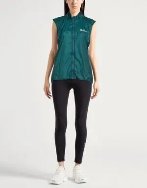 JACK WOLFSKIN Sleeveless Shell Vest - Dark Green