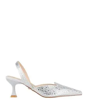 TWENTY FOUR HAITCH Satin Slingback Pumps