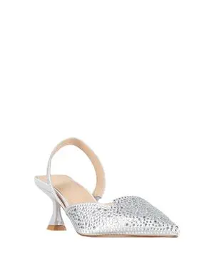 TWENTY FOUR HAITCH Satin Slingback Pumps