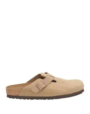 BIRKENSTOCK Boston Leather Clogs - Beige