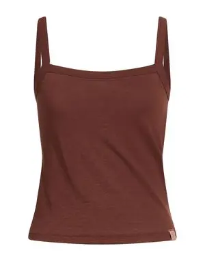 Rag & Bone Cotton Jersey Tank Top - Brown