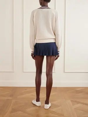 Varley Open-knit Cotton Sweater - Neutrals
