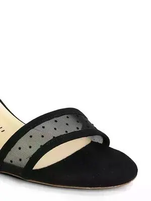 FABIO RUSCONI Polka-dot Ankle Strap Sandals