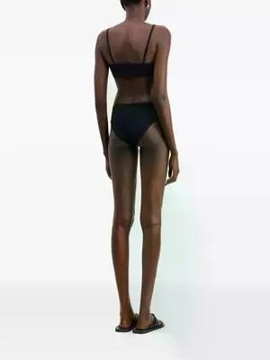 Loulou De Saison Olga Mid-rise Bikini Bottom - Black
