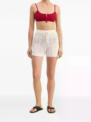 Loulou De Saison Olga Zipped Square-neck Bikini Top