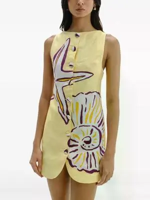 CALA DE LA CRUZ Starfish-print Dress