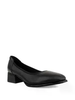 LINDA BAUMANN Crystal-embellished Block-heel Pumps