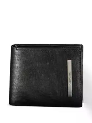 Calvin Klein Grained Logo-plaque Wallet - Black