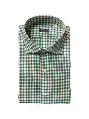 FINAMORE 1925 Check Spread-collar Shirt