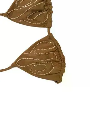 Paloma Wool Bead-embellished Bikini Top