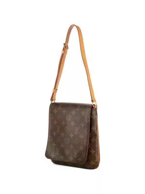 LOUIS VUITTON Monogram Musette Tango Shoulder Bag - Brown