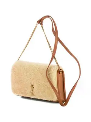 Saint Laurent Kate Shearling Crossbody Bag