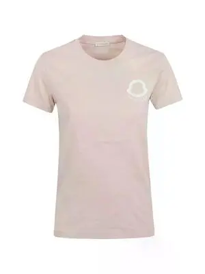 Moncler Logo-patch T-shirt - Pink