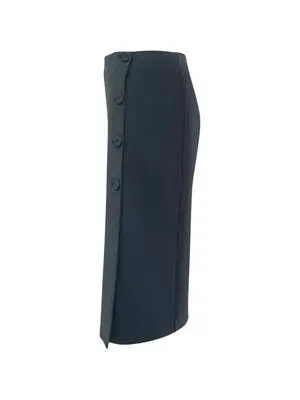 Pinko Button-detail Midi Skirt
