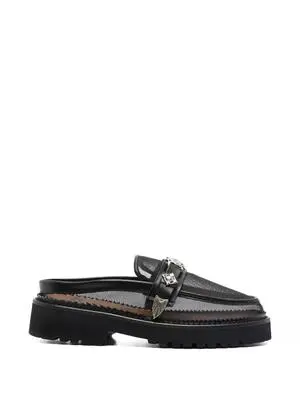 Toga Mesh Western-embellished Mules