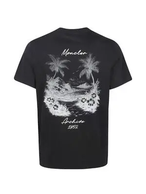 Moncler Graphic-print Logo-patch T-shirt