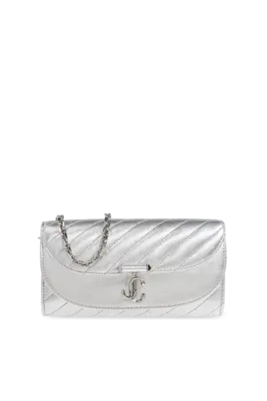 JIMMY CHOO Wallet On A Chain - Silver