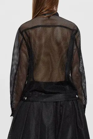 Comme Des Garçons Transparent Shirt With Pockets