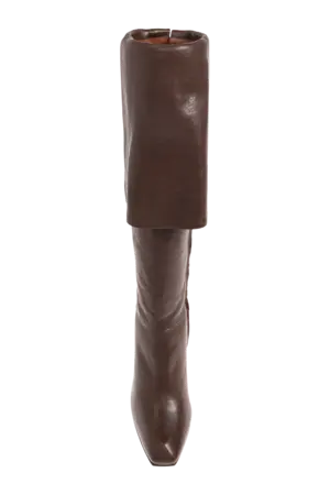 Alexander McQueen Leather Heeled Boots - Brown
