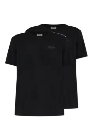 Moschino 2-pack Of T-shirts From The 'active' Line - Black