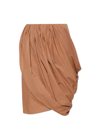 Chloé Asymmetrical Midi Skirt - Brown