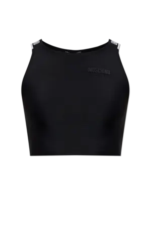 Moschino Active Line Fitted Top - Black
