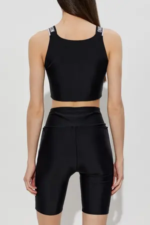 Moschino Active Line Fitted Top - Black