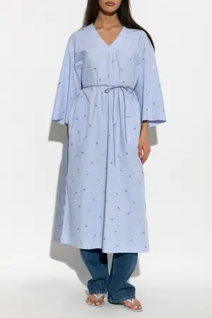 Munthe Byrus Midi Dress - Blue