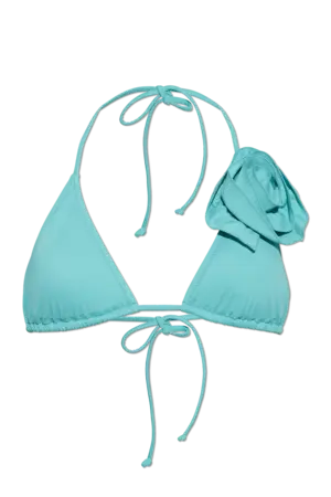 Moschino Triangle Bikini Top - Blue