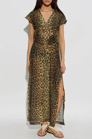 Moschino Beach Dress With Animal Print