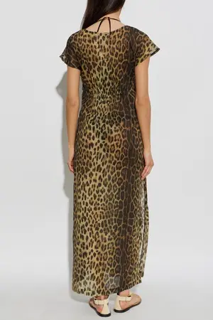 Moschino Beach Dress With Animal Print