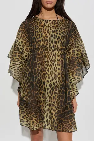Moschino Beach Dress With Animal Print