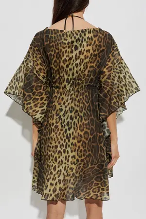Moschino Beach Dress With Animal Print
