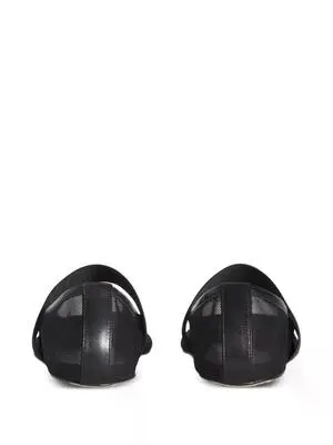 Maison Kitsuné Mesh Logo Ballet Flats