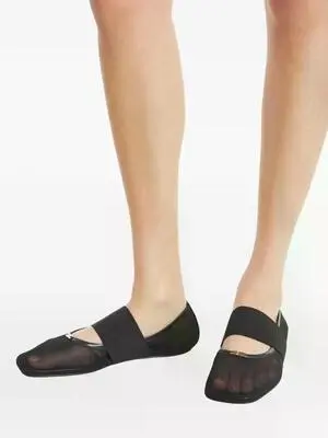 Maison Kitsuné Mesh Logo Ballet Flats