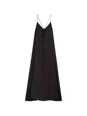 Maison Kitsuné Spaghetti-strap Tie-back Dress