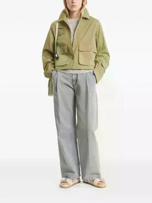 Maison Kitsuné Multi-pocket Cropped Jacket - Green