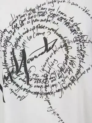 Yohji Yamamoto Swirl-print Oversized T-shirt