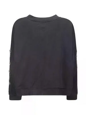 HTC LOS ANGELES Stud-embellished Paisley Sweatshirt