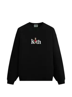 Kith X The Grinch Serif Nelson Crewneck Sweatshirt - Black