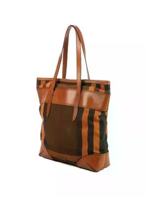 Burberry Check Pattern Tote Bag