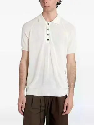 GREYED Raglan-sleeve Button-down Polo Shirt