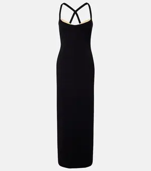 Versace Jersey Bustier Gown - Black