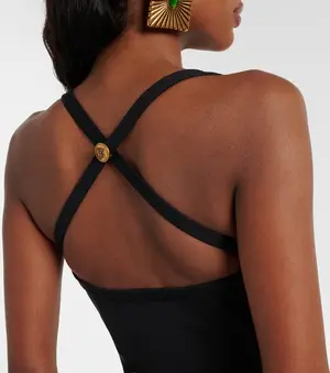 Versace Jersey Bustier Gown - Black
