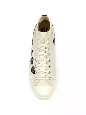 Comme Des Garçons X Converse Play Heart-print Sneakers