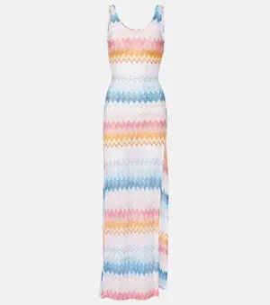 Missoni Zigzag Lamé Beach Dress - Multicoloured